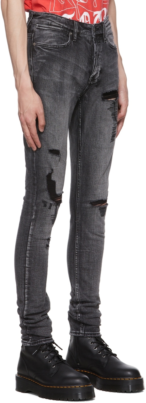 Ksubi Black Van Winkle Angst Trashed Jeans Ksubi