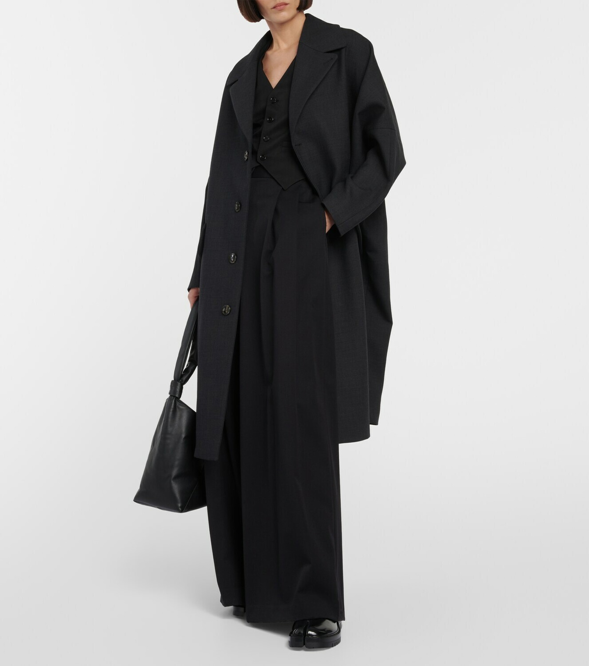 MM6 Maison Margiela Single-breasted wool-blend coat MM6 Maison Margiela