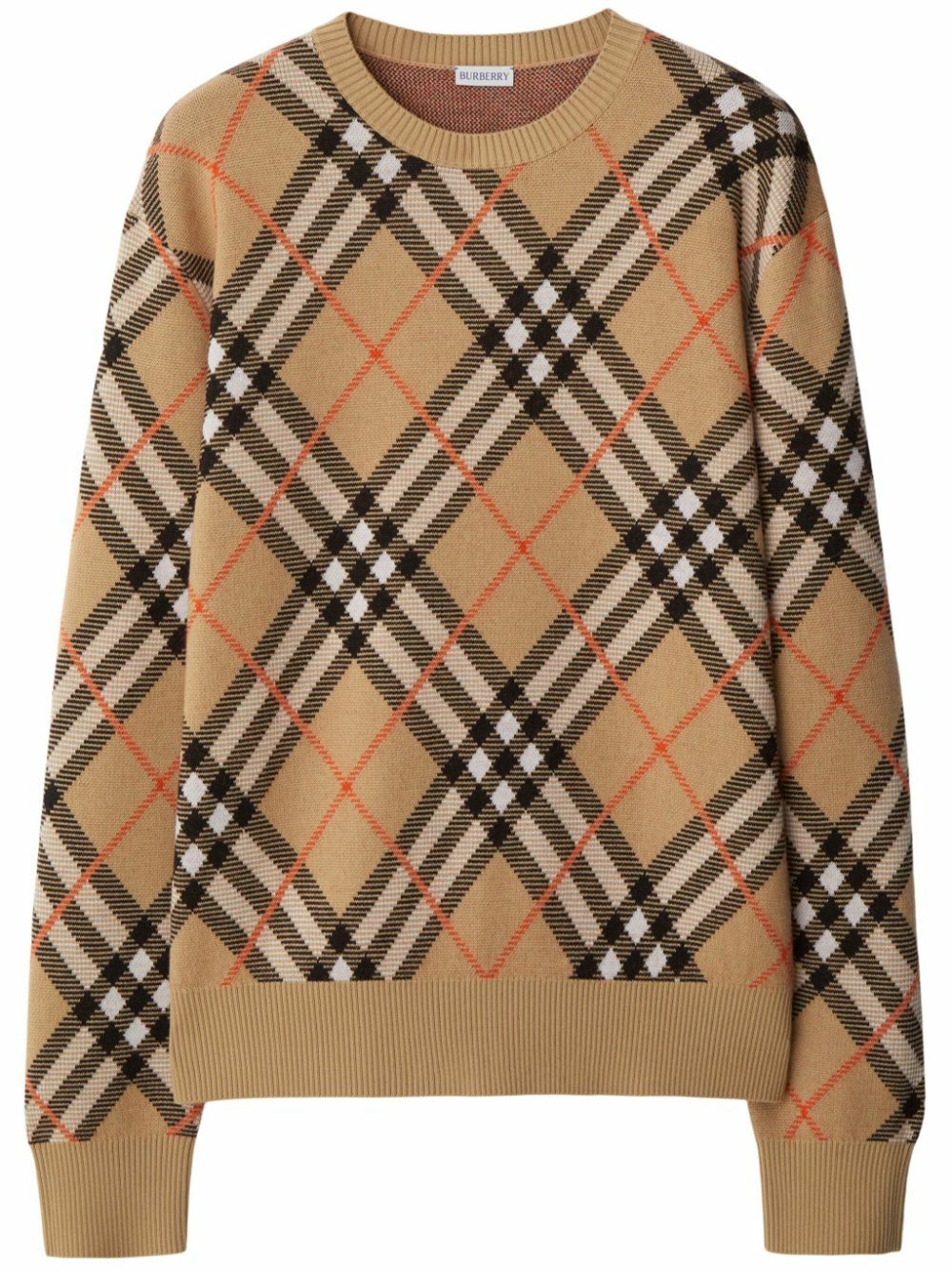 BURBERRY - Check Wool Jumper Burberry