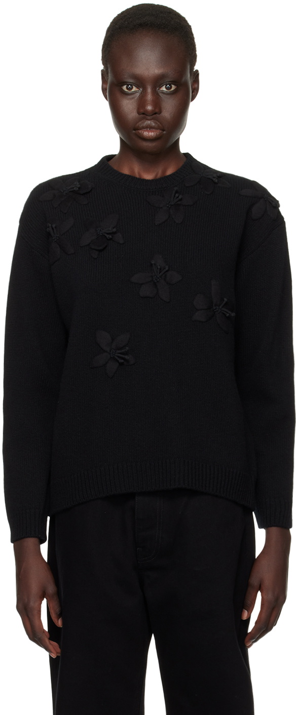 Valentino Black Embroidered Sweater Valentino