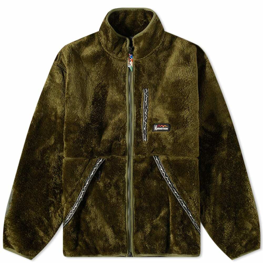 Manastash Men's Bigfoot Fleece Jacket in Olive Manastash