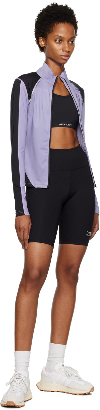 7 DAYS Active Purple & Black Vida Sport Top 7 Days Active
