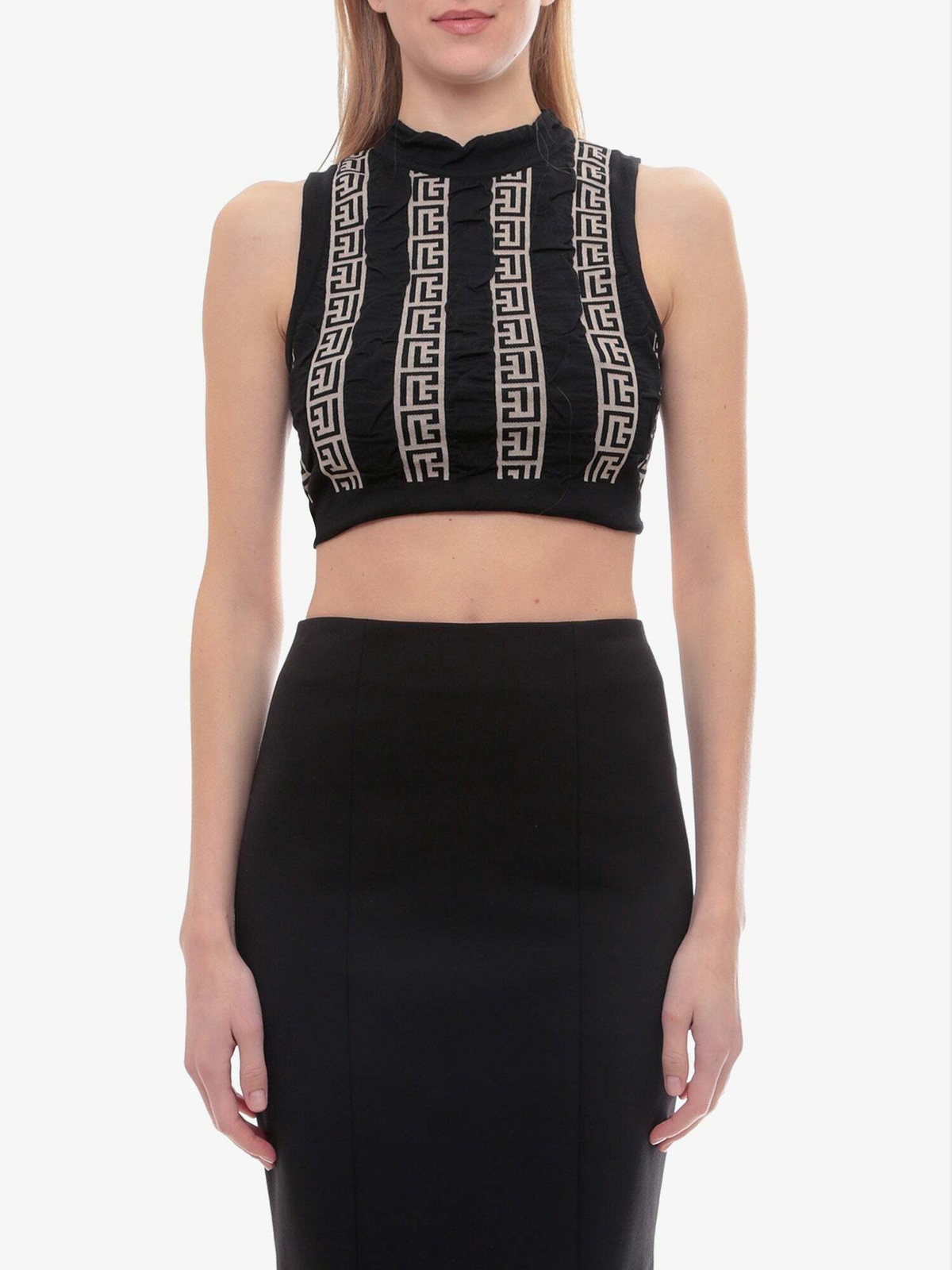 Balmain Top Black Womens Balmain