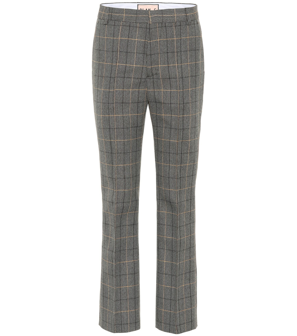 Plan C - Mid-rise straight wool-blend pants Plan C