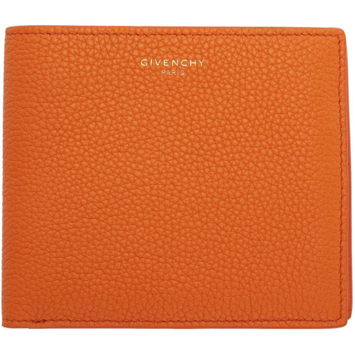 Givenchy Orange Leather 8CC Wallet Givenchy