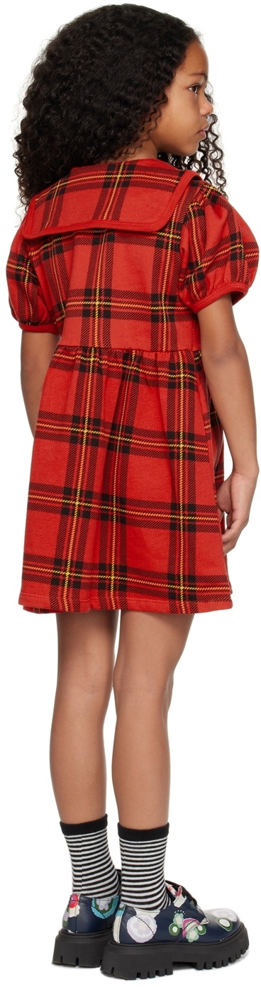 Mini Rodini Kids Red Check Dress Mini Rodini