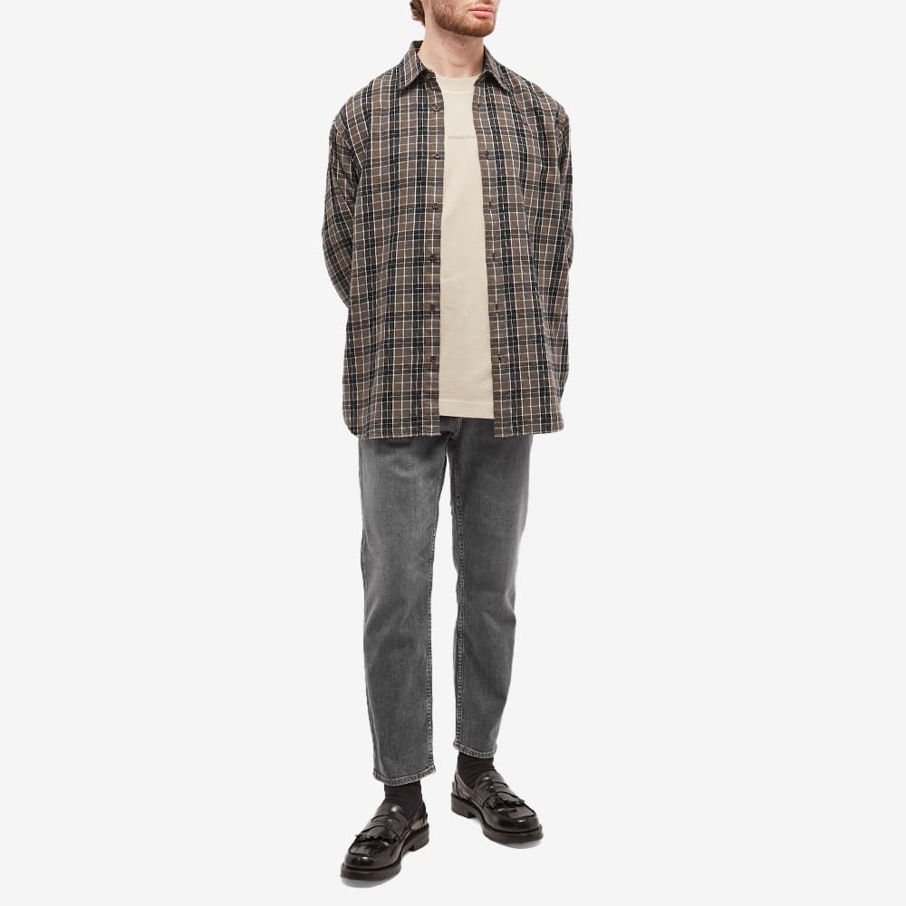 Acne Studios Men's Long Sleeve Erwin Stamp T-Shirt in Oyster Grey Acne ...