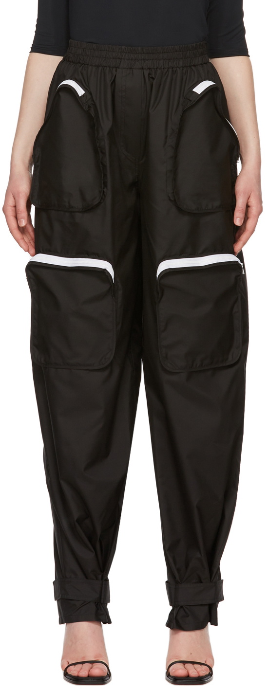 Pushbutton Black Multi-Pocket Lounge Pants Pushbutton