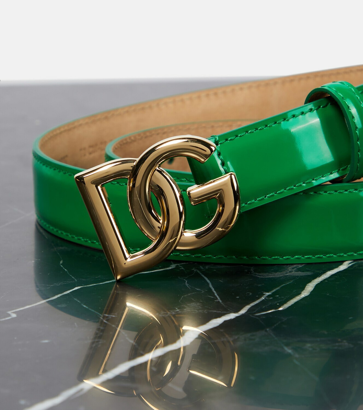 Dolce&Gabbana - DG patent leather belt Dolce & Gabbana