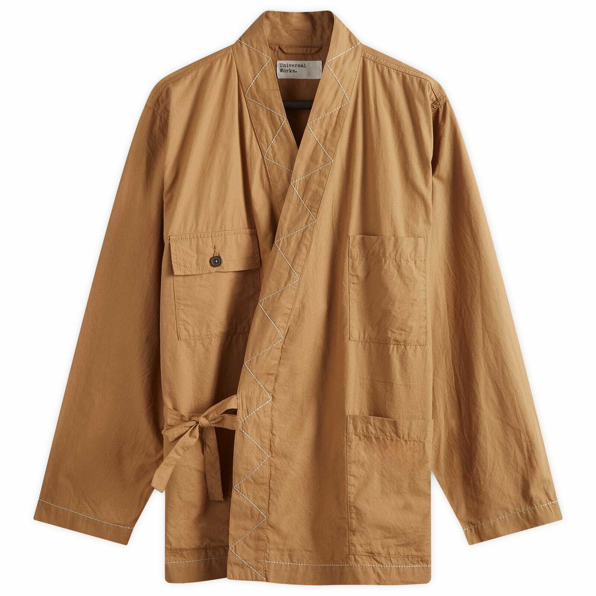 Universal Works Men's Broad Cloth Osaka Kyoto Work Jacket in Sand ...