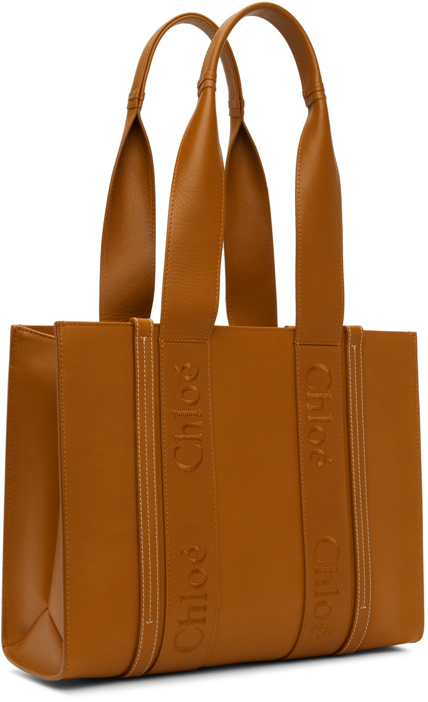 Chloé Tan Medium Woody Tote Chloe