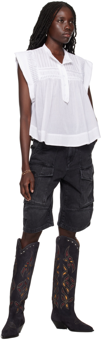 Isabel Marant Etoile White Leaza Blouse Isabel Marant Etoile