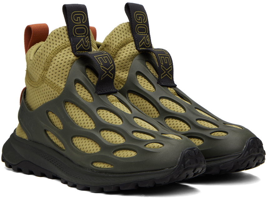 Merrell 1TRL Khaki & Green Hydro Runner Mid GTX Sneakers Merrell 1TRL