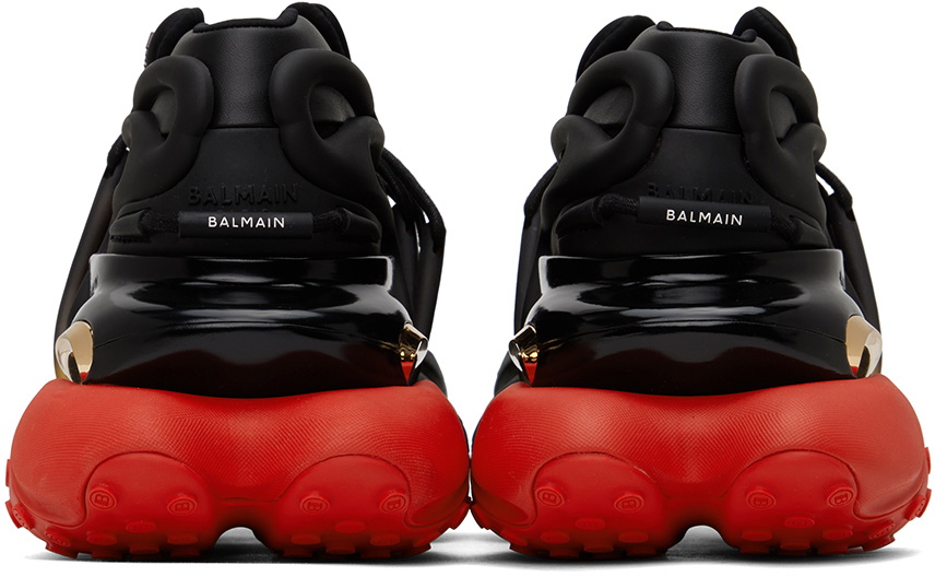 Balmain Black & Red Unicorn Sneakers Balmain
