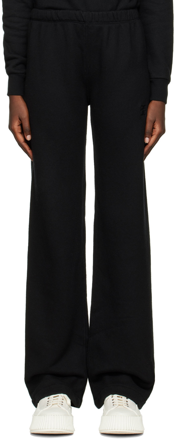 ÉTERNE Black Wide-Leg Lounge Pants ÉTERNE