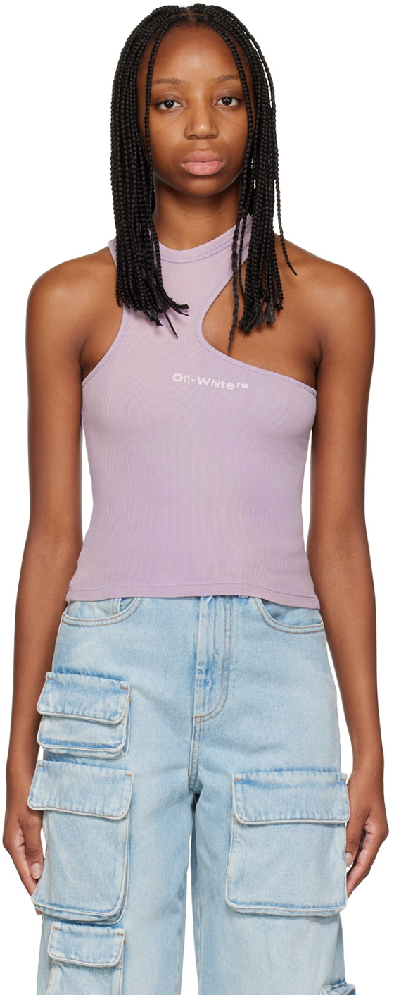 Off-White Purple Laundry Rowing Tank Top Off-White
