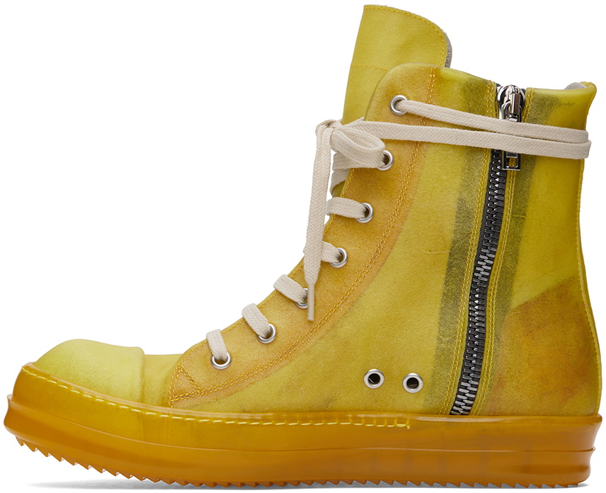 Rick Owens Yellow Transparent Sneakers Rick Owens