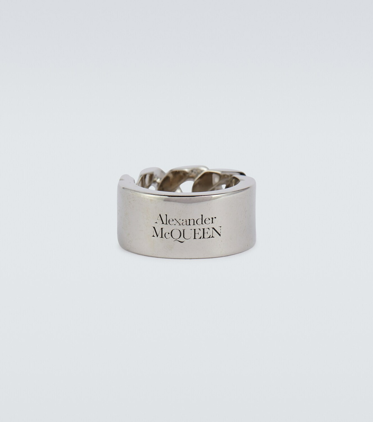 Alexander McQueen - Metal chain ring Alexander McQueen