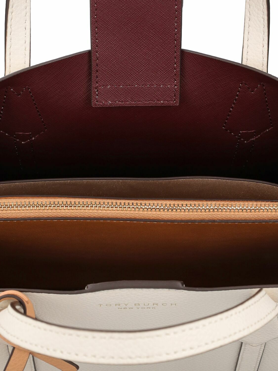 TORY BURCH Sm Perry Triple-compartment Leather Tote Tory Burch