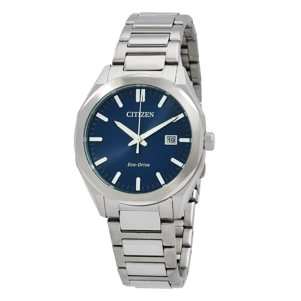 Citizen Octangle Eco-Drive Blue Dial Unisex Watch BM7620-83L Citizen