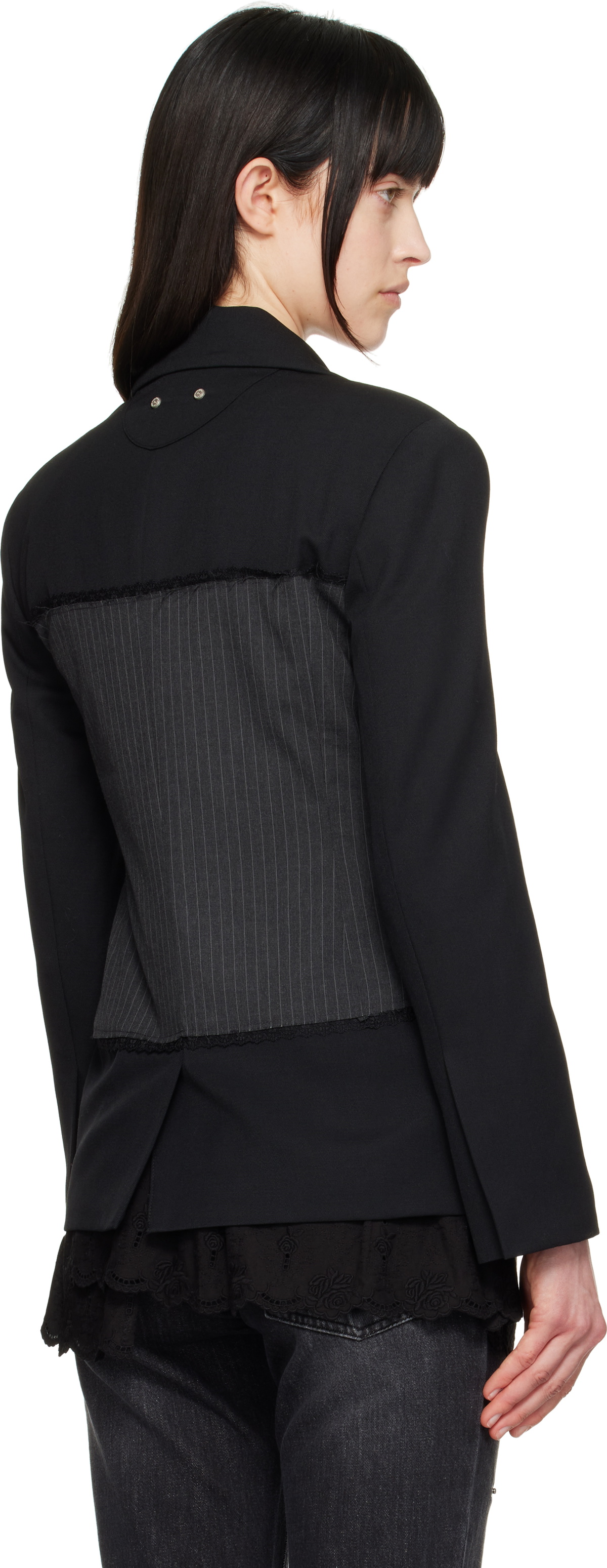 Andersson Bell Black Corset Inserted Blazer Andersson Bell
