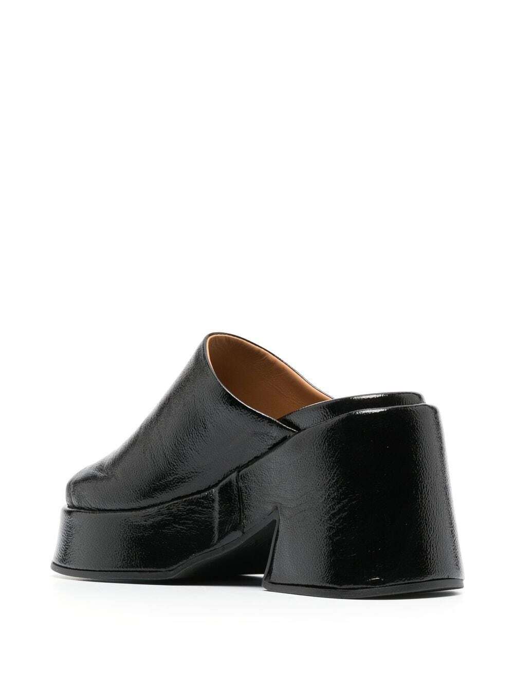 GANNI - Leahter Platform Mules GANNI