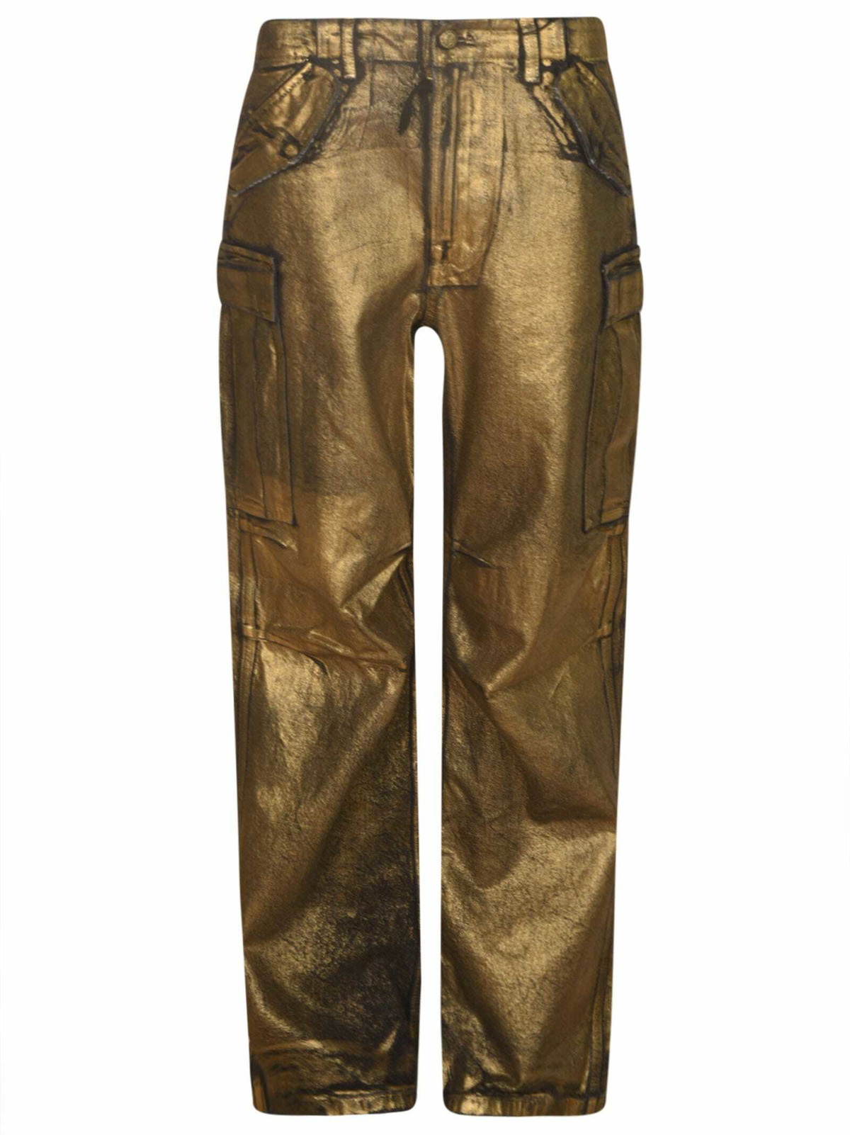 R13 Cargo Buttoned Belted Trousers R13