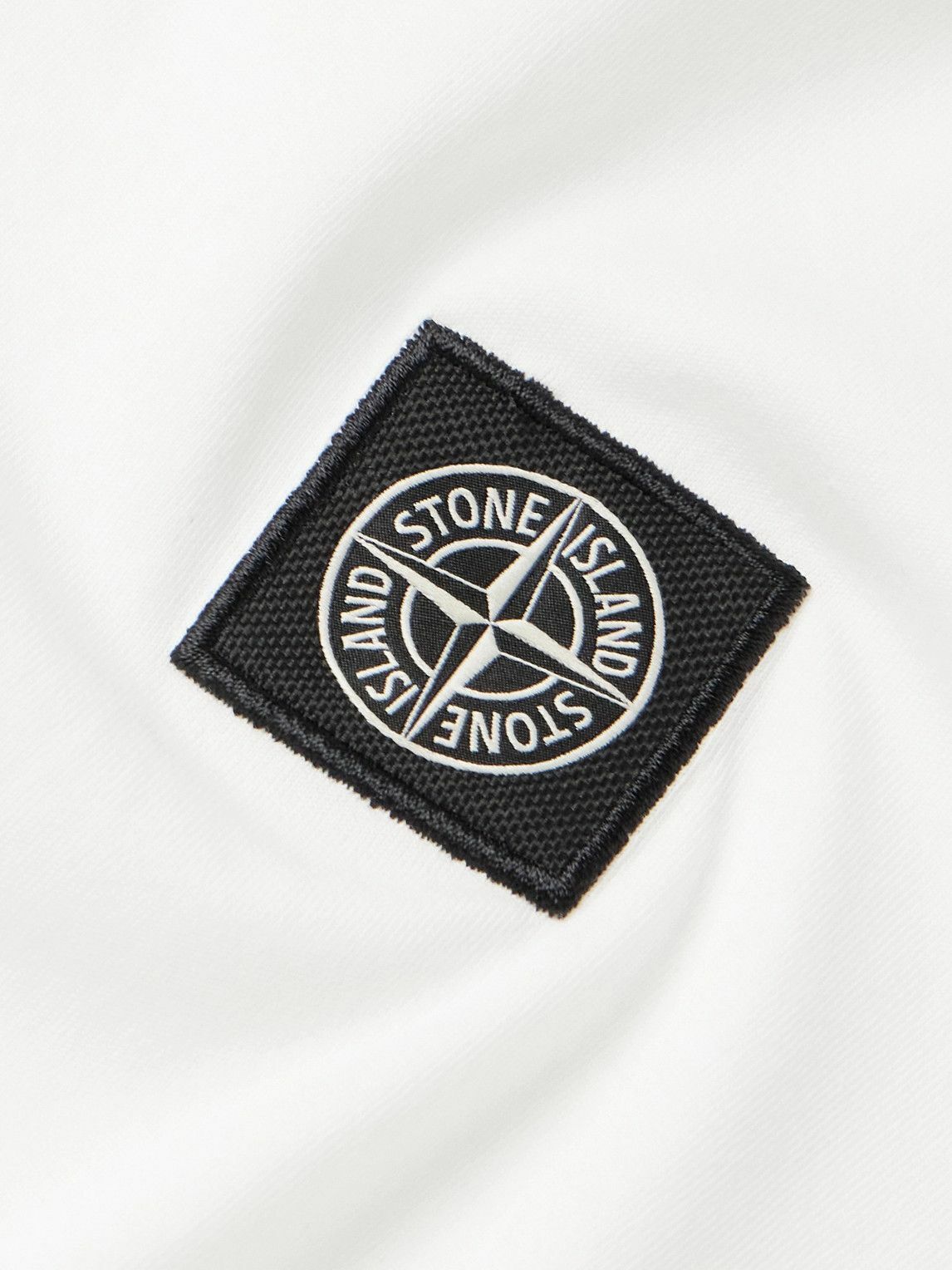 Stone Island - Logo-Appliquéd Garment-Dyed Cotton-Jersey T-Shirt ...