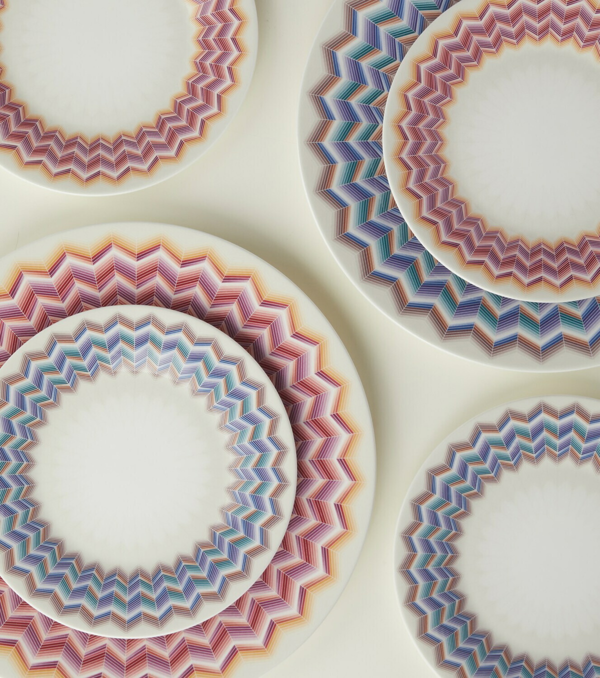 Missoni - Zig Zag Jarris set of 6 dessert plates Missoni Missoni - Zig Zag Jarris set of 6 dessert plates Missoni