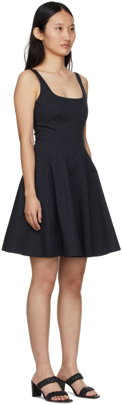 Staud Black Mini Wells Dress Staud