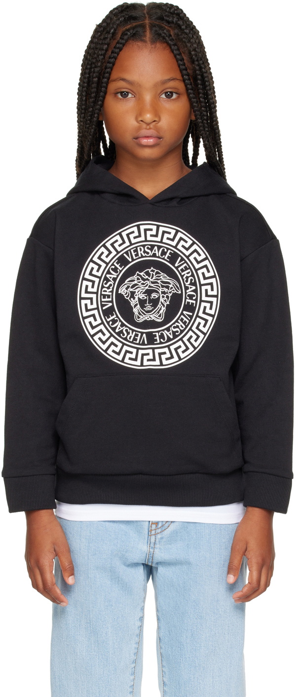 Versace Kids Black Medusa Hoodie Versace