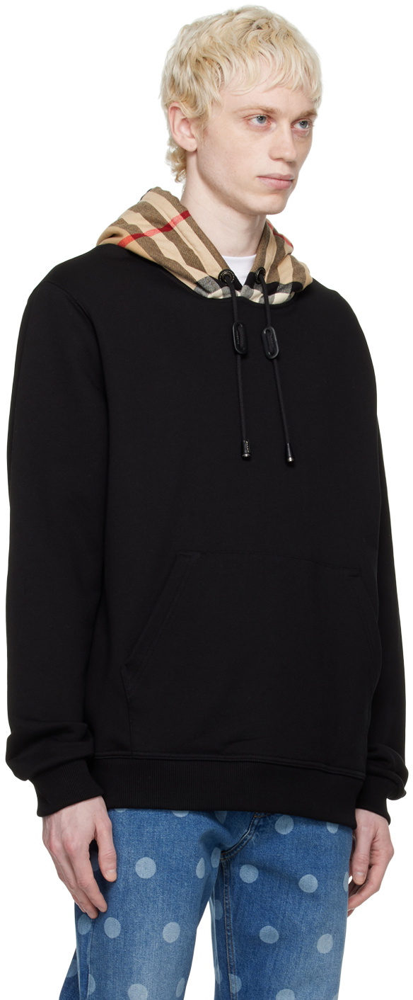 Burberry Black Check Hoodie Burberry