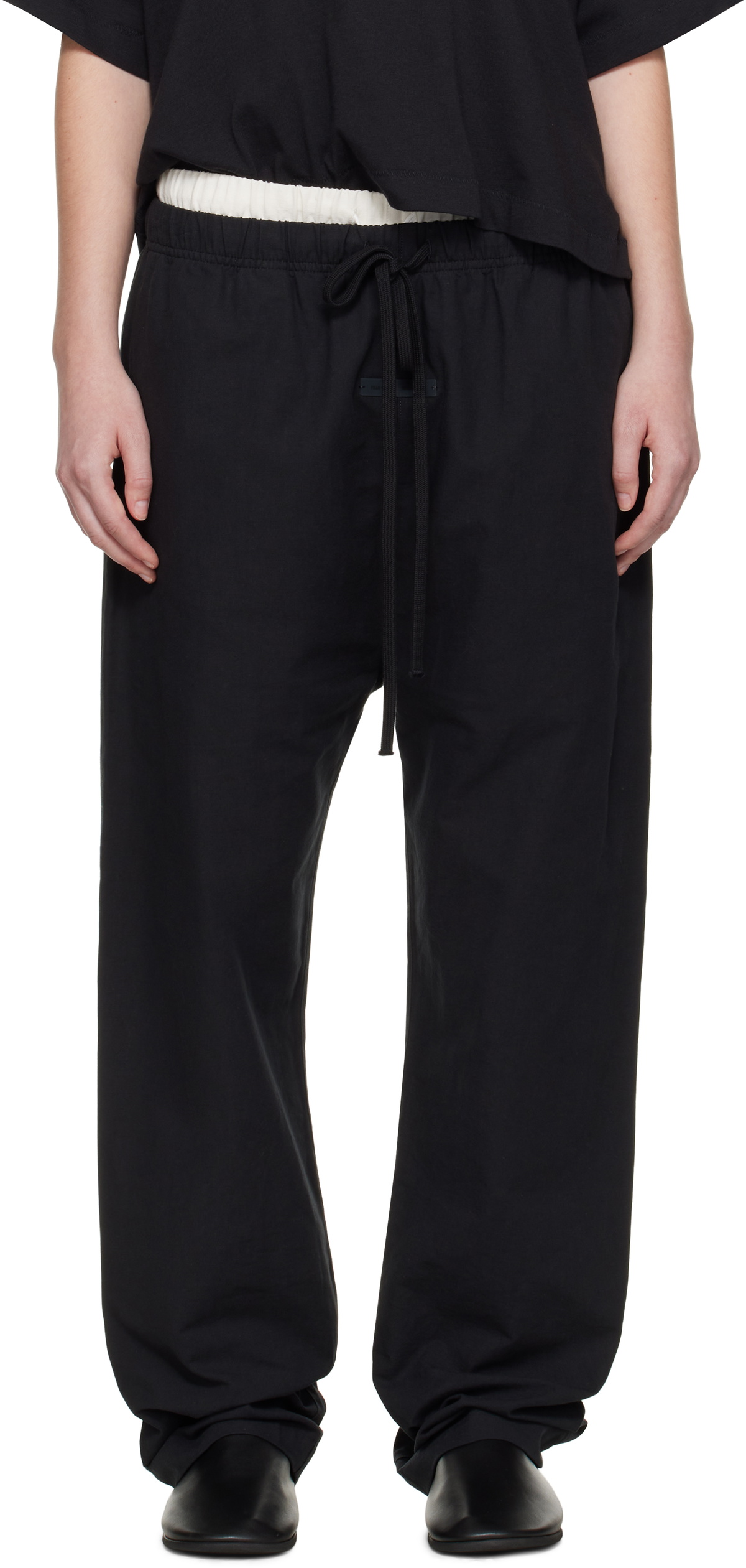 Fear of God ESSENTIALS Black Relaxed Lounge Pants Fear Of God Essentials
