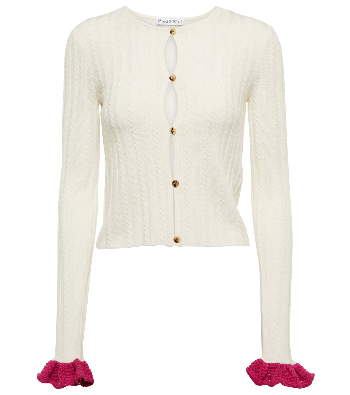 JW Anderson - Cable-knit wool cardigan JW Anderson