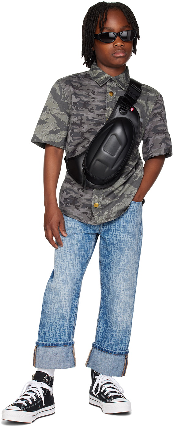 Diesel Kids Gray Curm Shirt Diesel