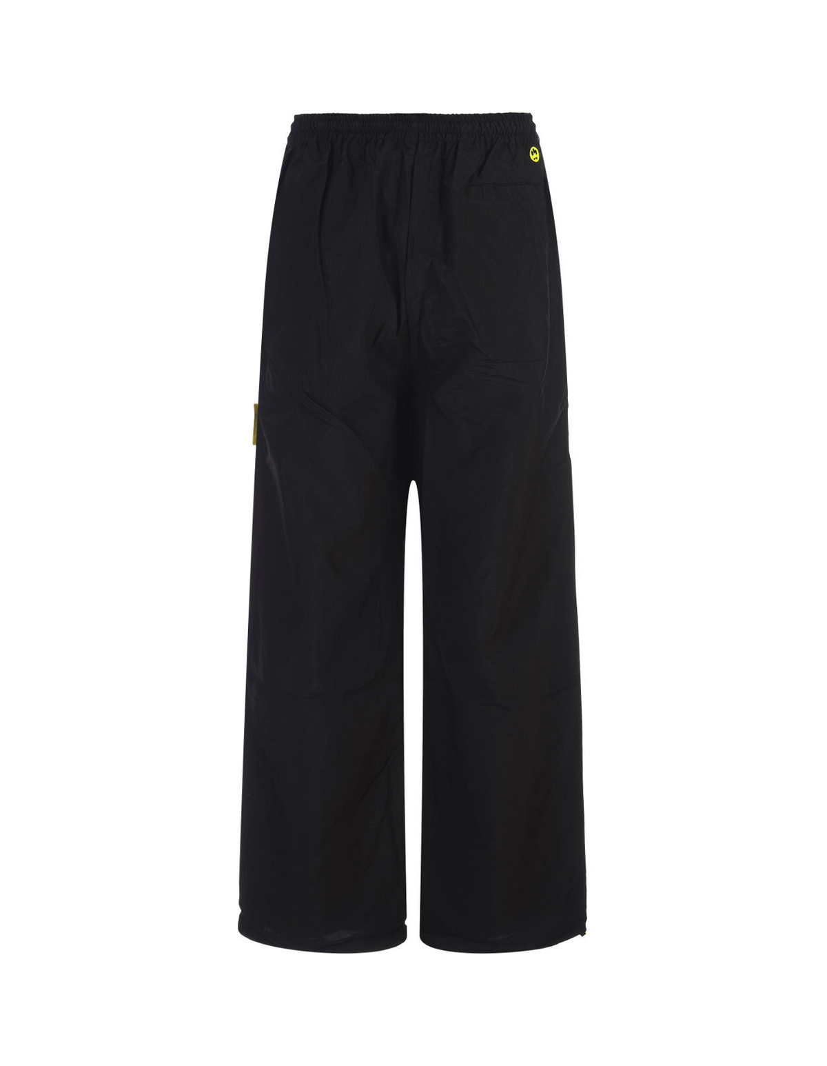 Barrow Black Wide-leg Track Pants With Logo Barrow