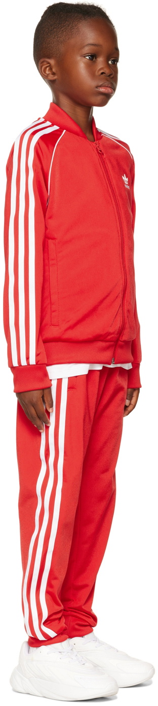 adidas Kids Kids Red Adicolor Tracksuit Set adidas