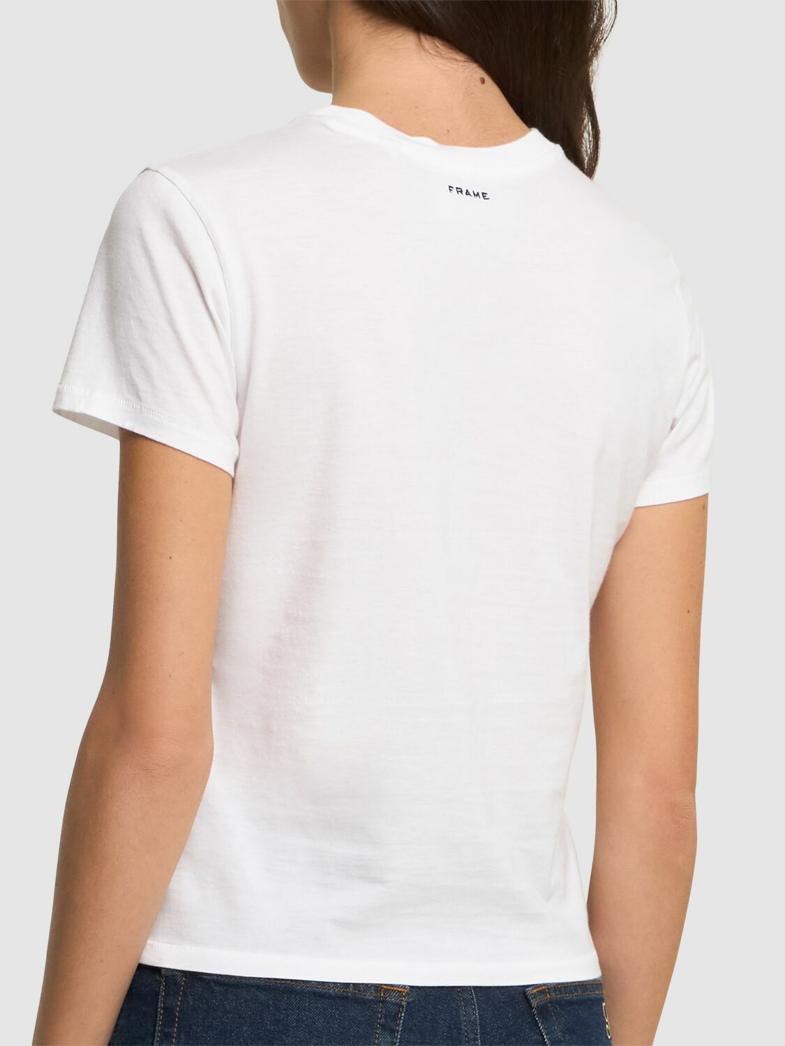 FRAME Ritz Baby Cotton Jersey T-shirt Frame Denim