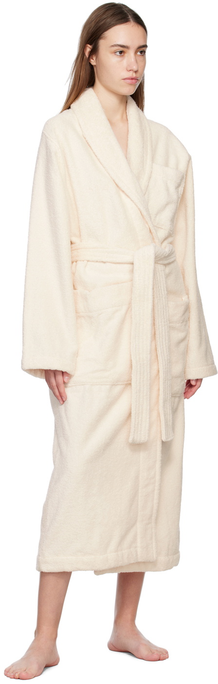 Tekla Beige Classic Bathrobe Tekla Fabrics