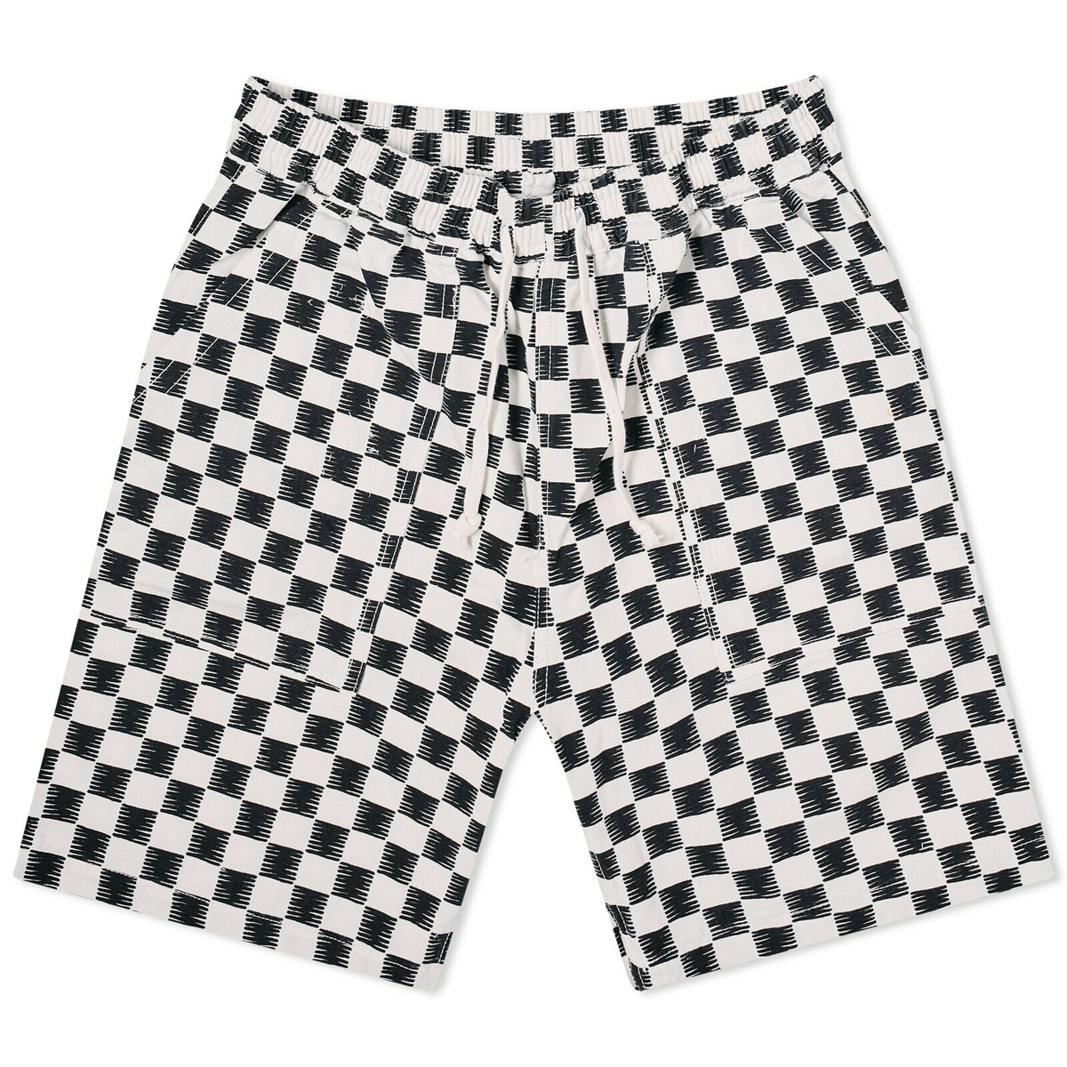 Service Works Men's Classic Canvas Chef Shorts in Black/White ...