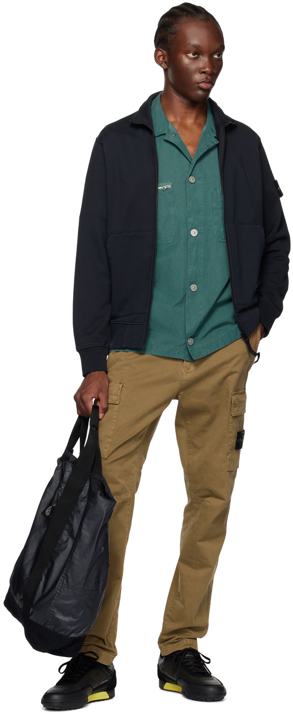 Stone Island Tan Patch Cargo Pants Stone Island