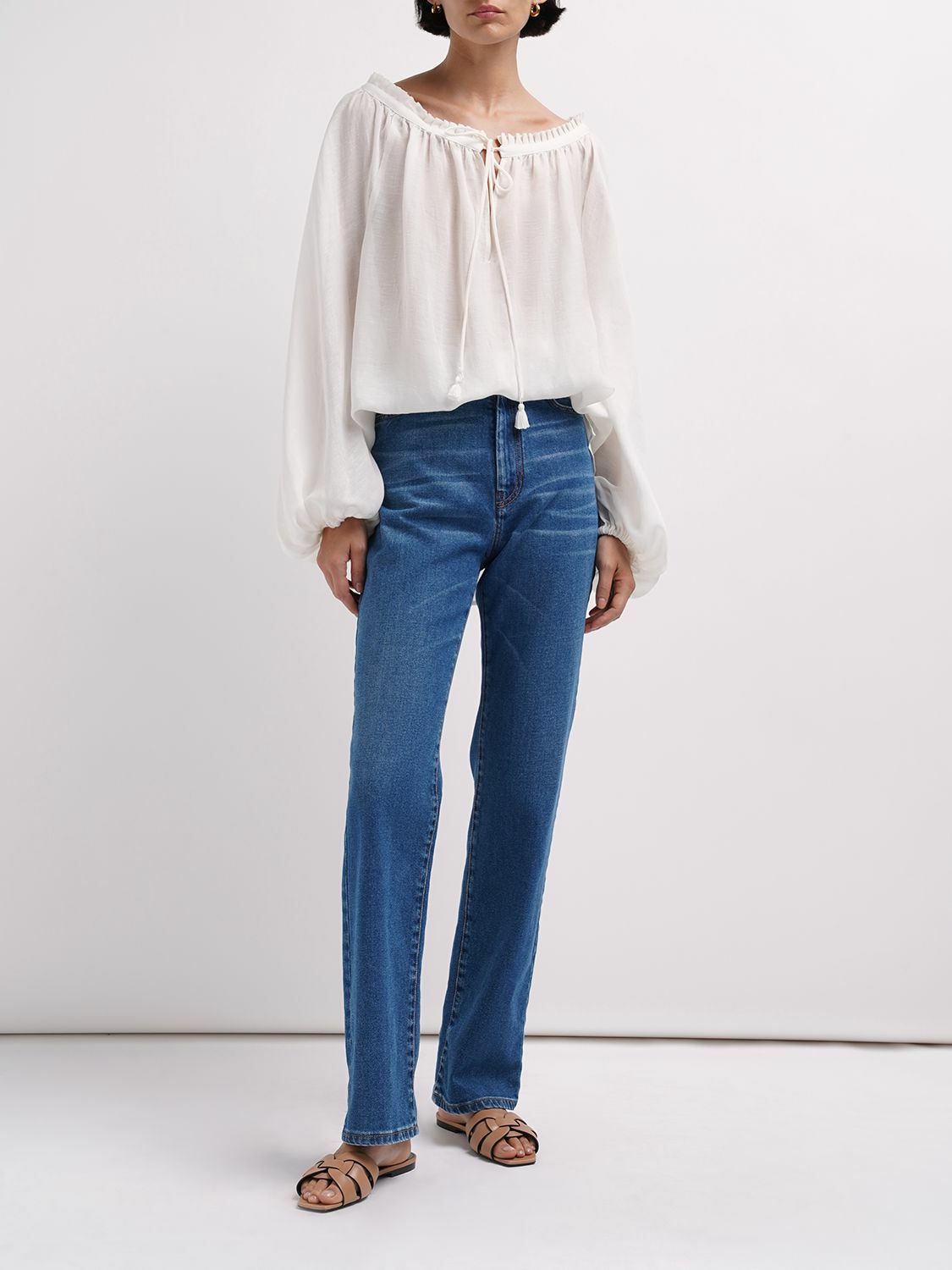 WEEKEND MAX MARA Nazario Tie Front Gauze Blouse Weekend Max Mara