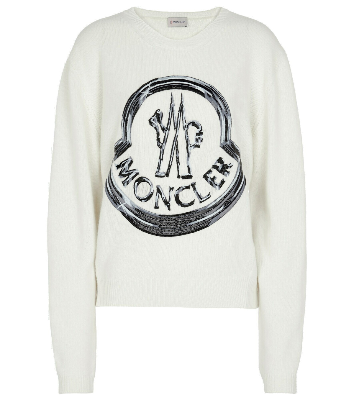 Moncler - Logo wool and cashmere sweater Moncler
