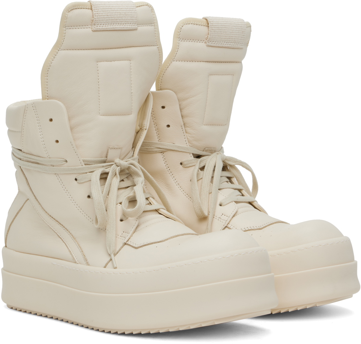 Rick Owens Off-White Hollywood Mega Bumper Geobasket Sneakers Rick Owens