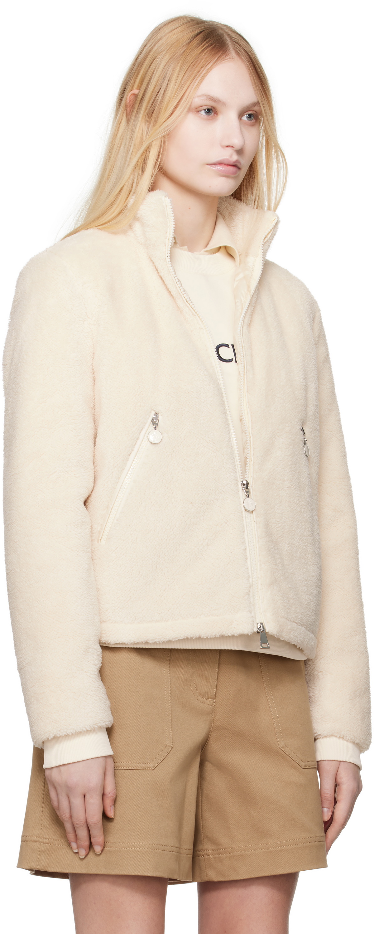 Moncler Off-White Teddy Down Jacket Moncler