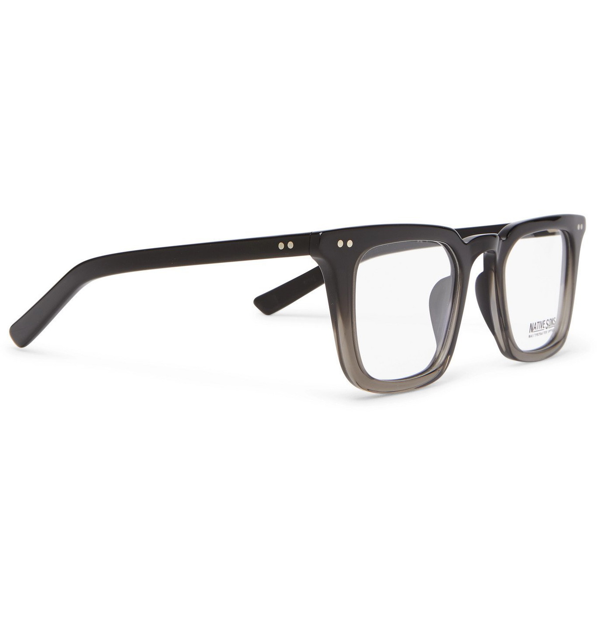 Native Sons - Yazzi Square-Frame Acetate Optical Glasses - Black Native ...
