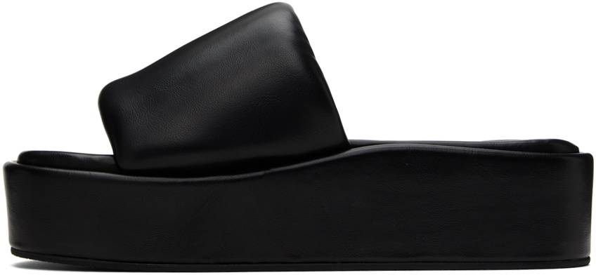 Stand Studio Black Phoebe Flatform Sandals Stand Studio