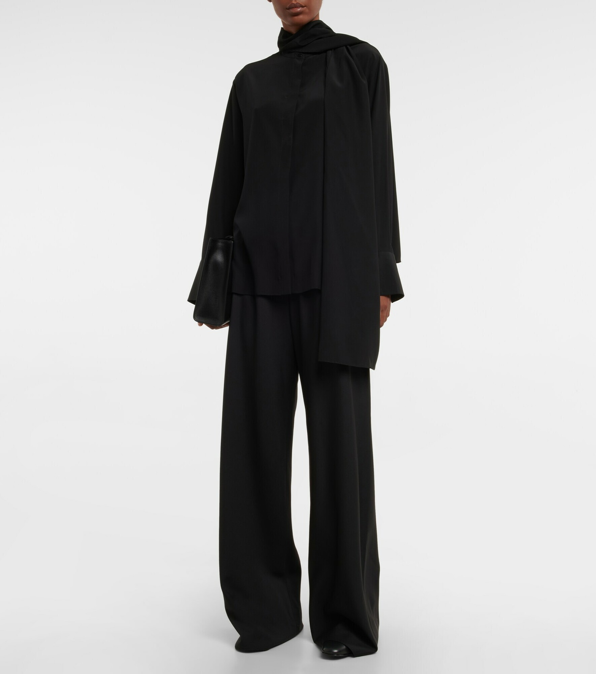The Row - Gala wool-blend wide-leg pants The Row