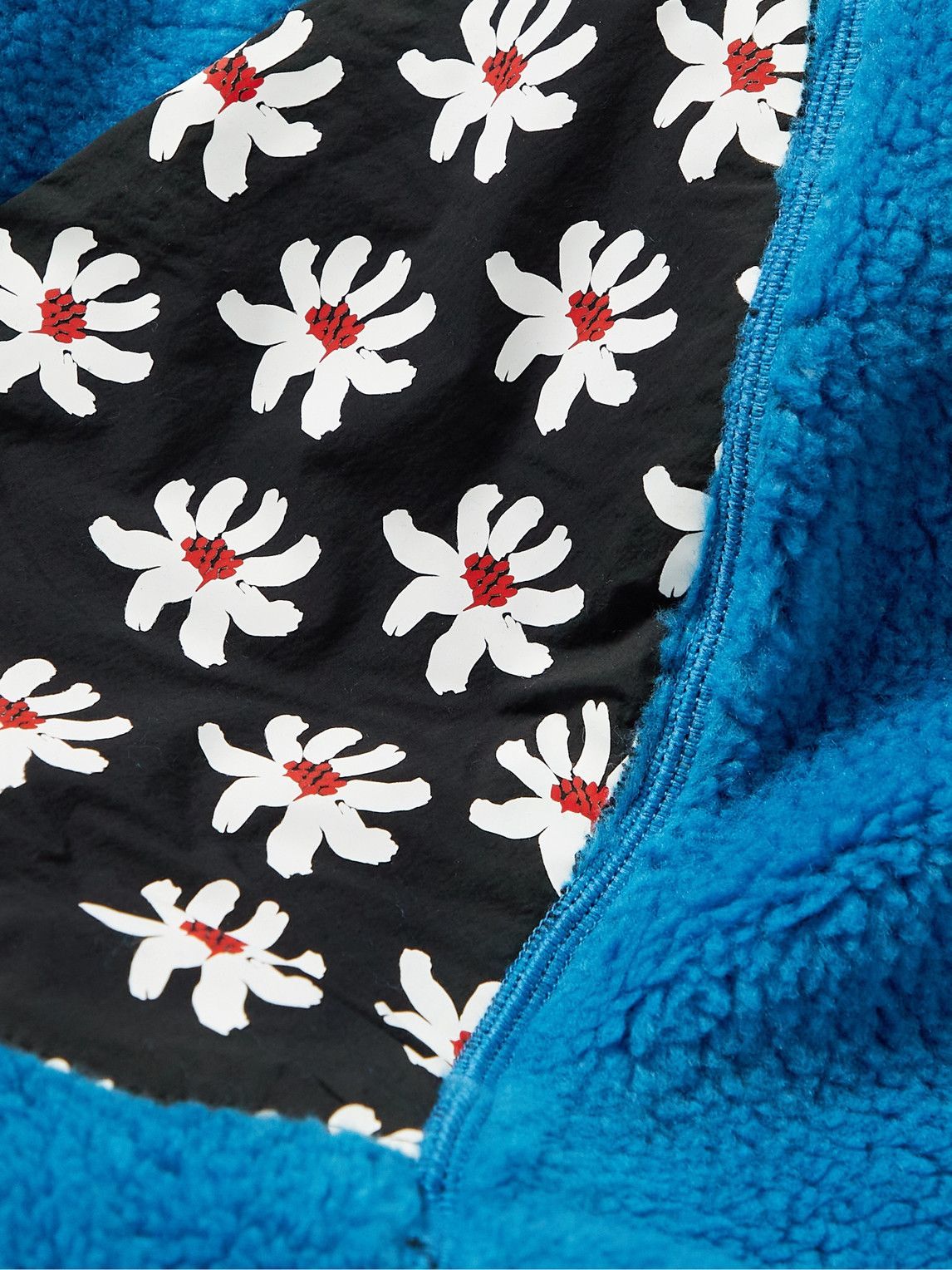 DISTRICT VISION - Greg Shell-Trimmed Fleece Running Jacket - Blue ...