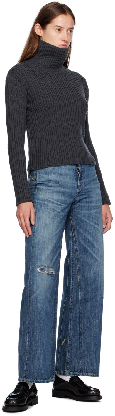 OUR LEGACY Gray Compact Funnel Turtleneck Our Legacy